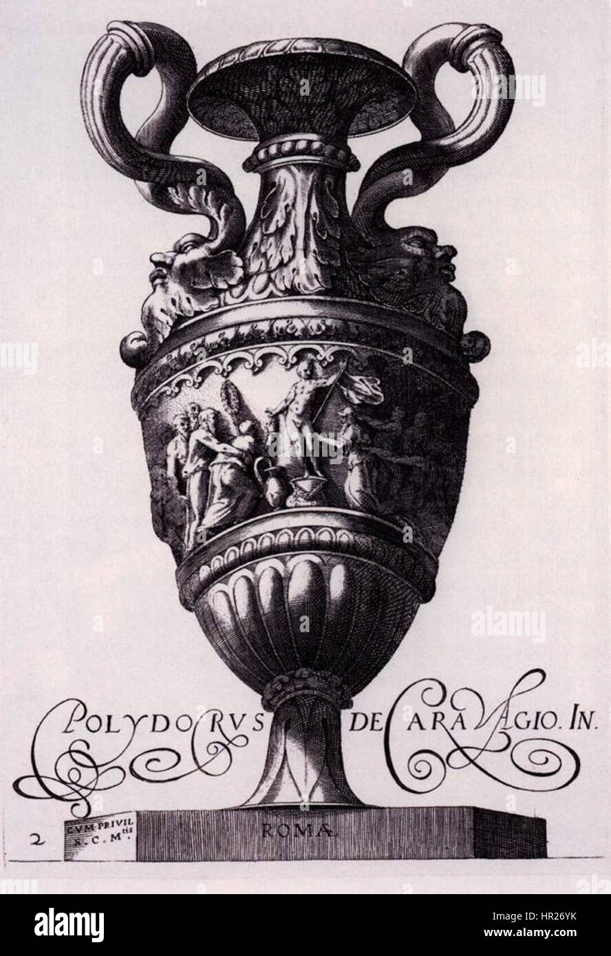 Polidoro Da Caravaggio - Design for a Vase - WGA18021 Stock Photo - Alamy