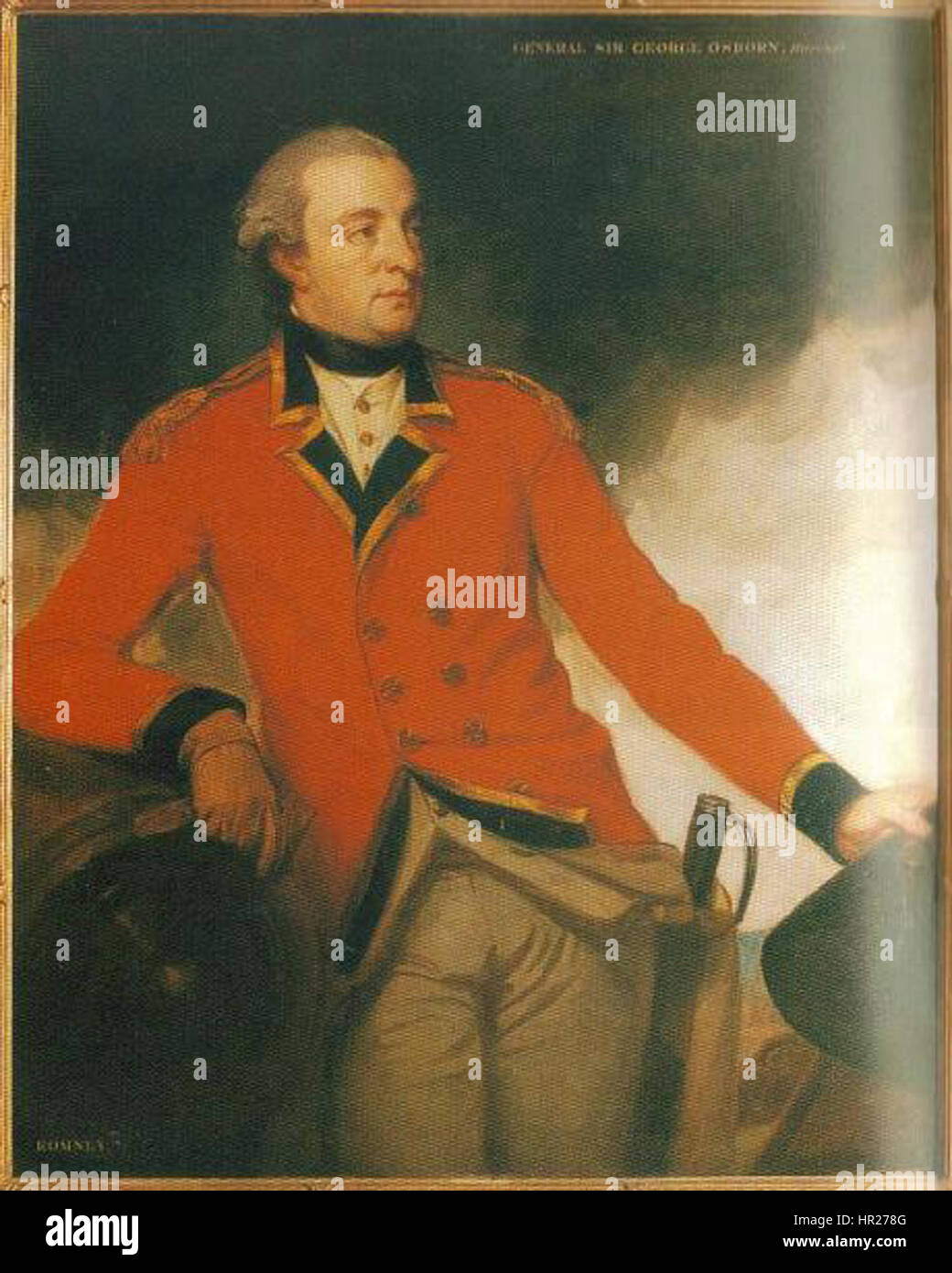 Sir George Osborn, Baronet by George Romney Stock Photo - Alamy