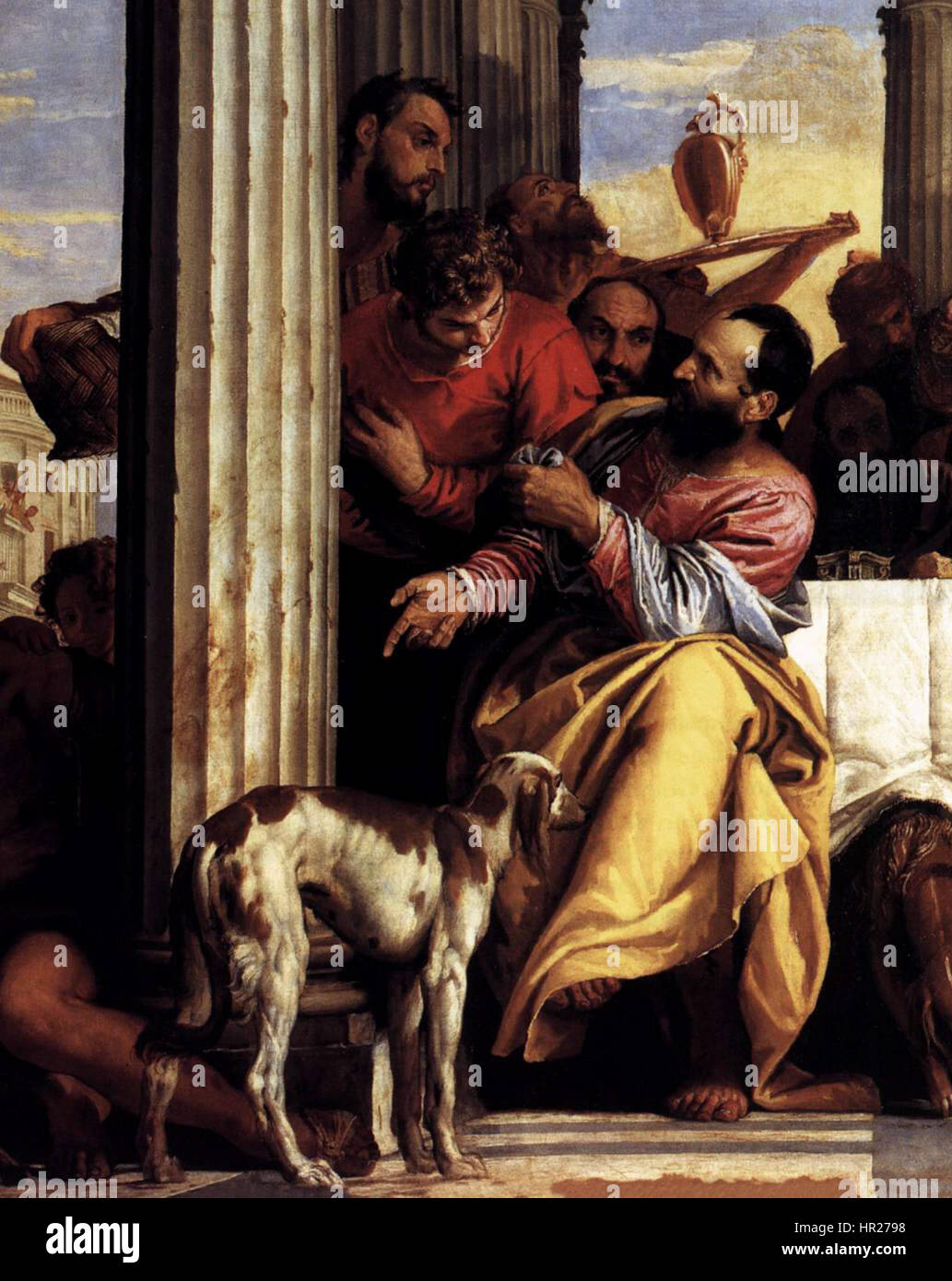 Paolo Veronese’s 'Feast in the House of Simon' detail shows the ...