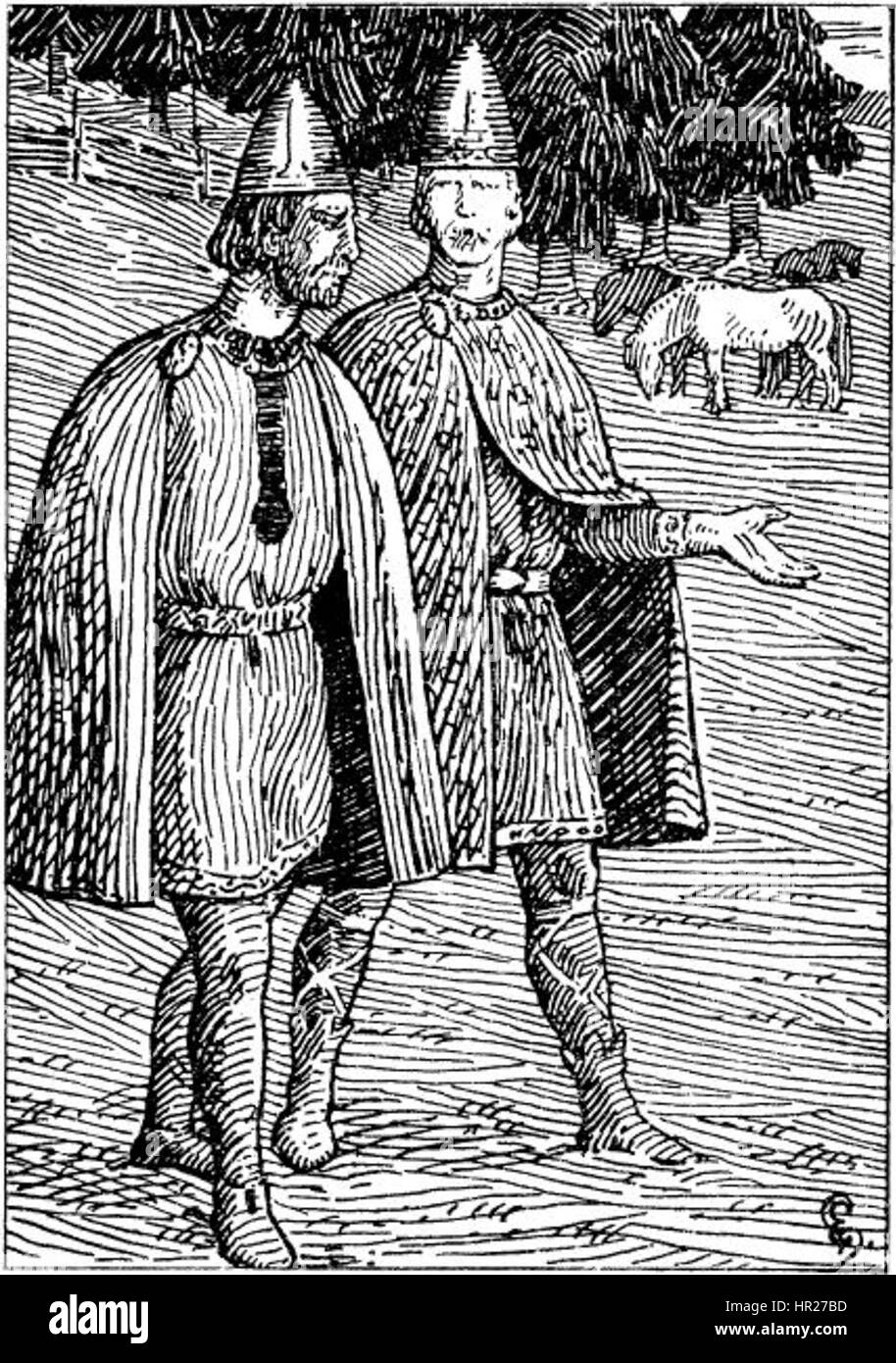 Olav Tryggvasons saga - Olav og Haarek - H. Egedius Stock Photo - Alamy