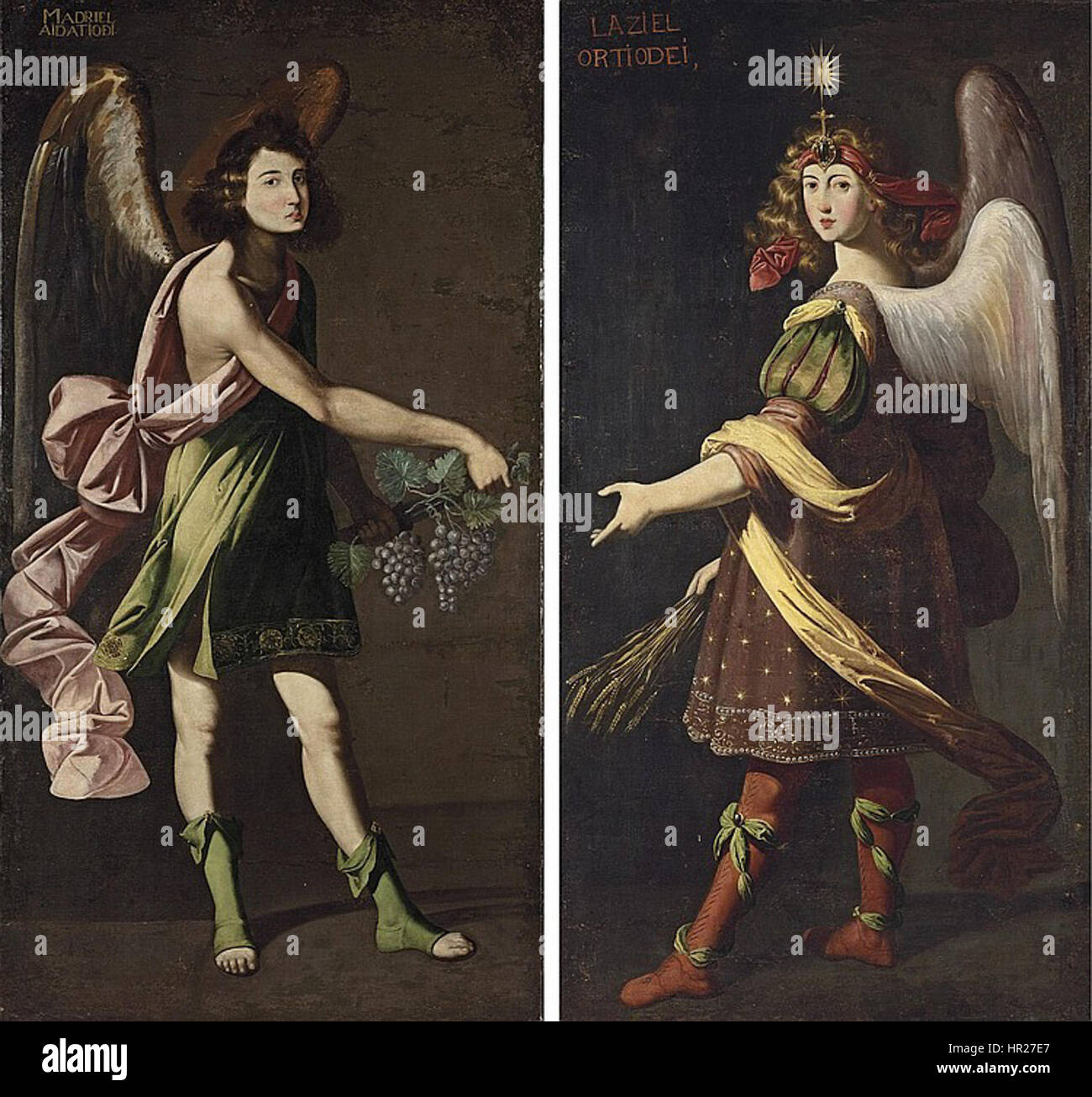 'Polanco-arcangeles' portrays a group of angels depicted in vibrant ...