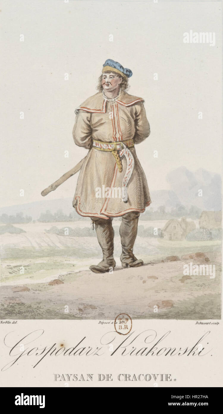 'Peasant from Krakow' by Norblin portrays the daily life of a Polish ...