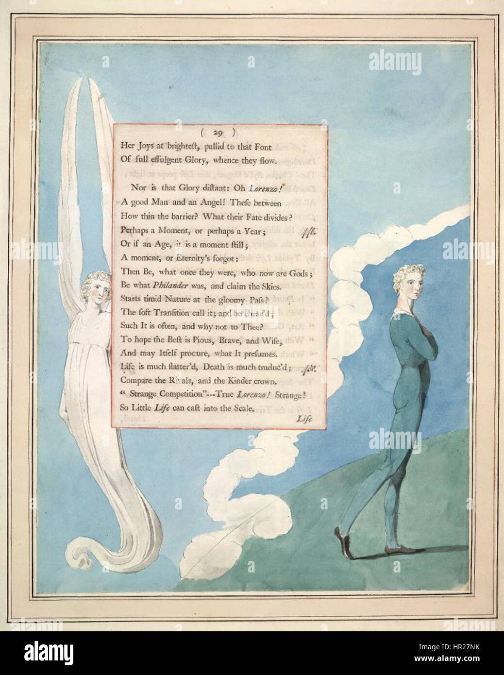 William Blake’s 'Night Thoughts' watercolor III (029) visualizes the ...