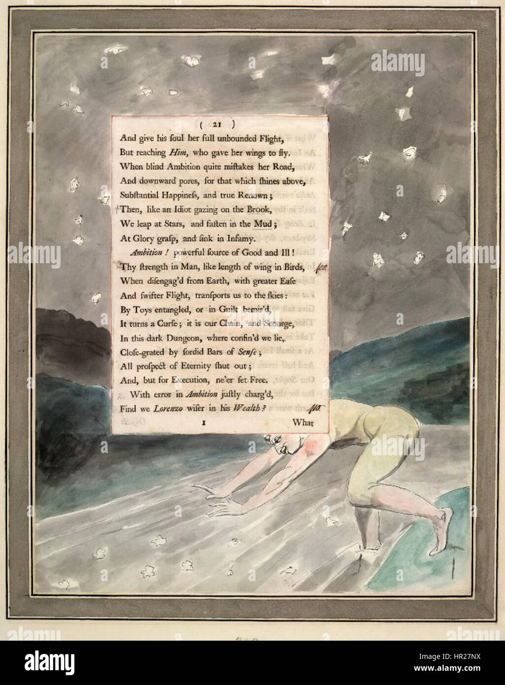 This watercolor by William Blake, part of his ‘Night Thoughts’ series ...