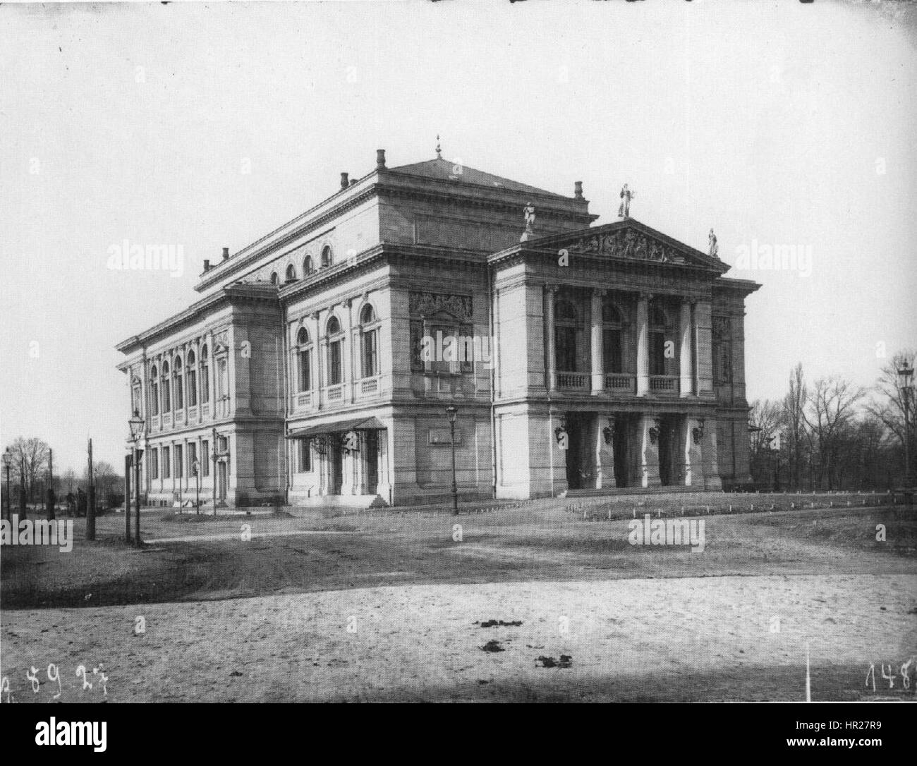 The 'Neues Konzerthaus Gewandhaus' in Leipzig, built in 1884, is a ...