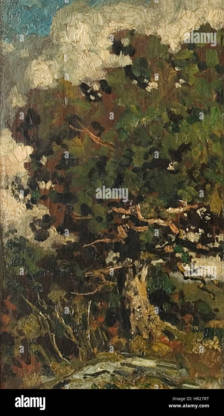 Oak Tree and Marshland, Allen Butler Talcott Stock Photo - Alamy