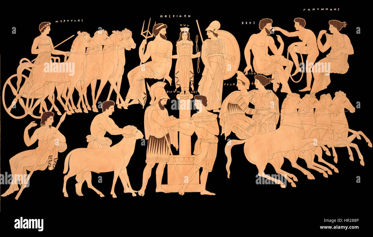 Oenomaus and Hippodamia Stock Photo - Alamy