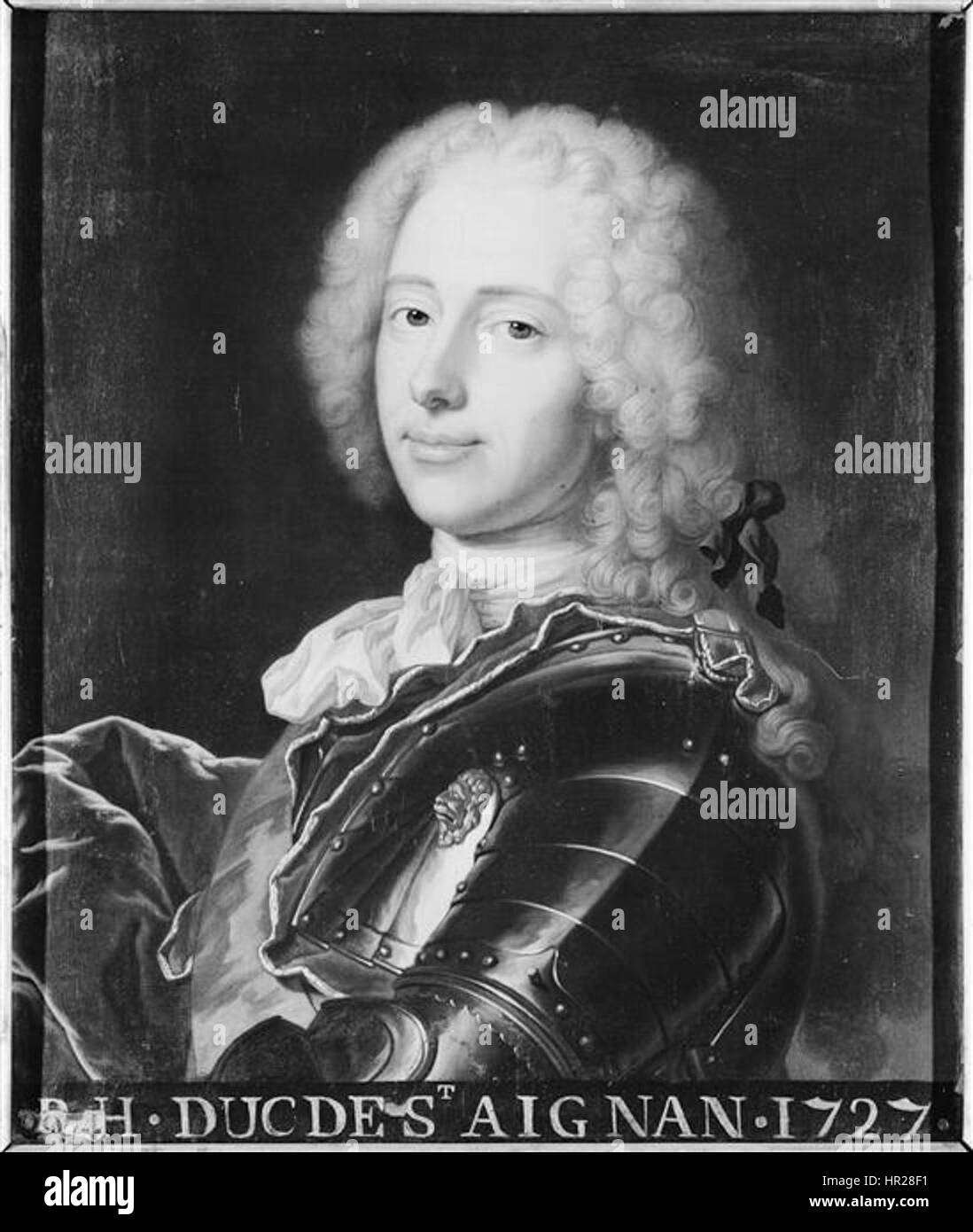Portrait of french aristocrat Black and White Stock Photos & Images - Alamy