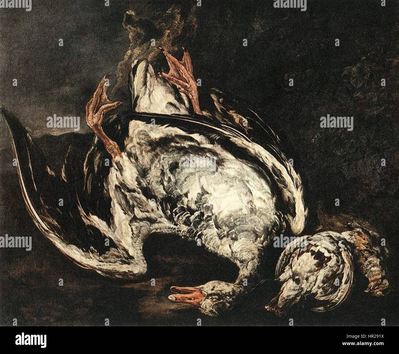 'Still-Life with Dead Wild-Duck' by Pieter Boel is a classic example of ...