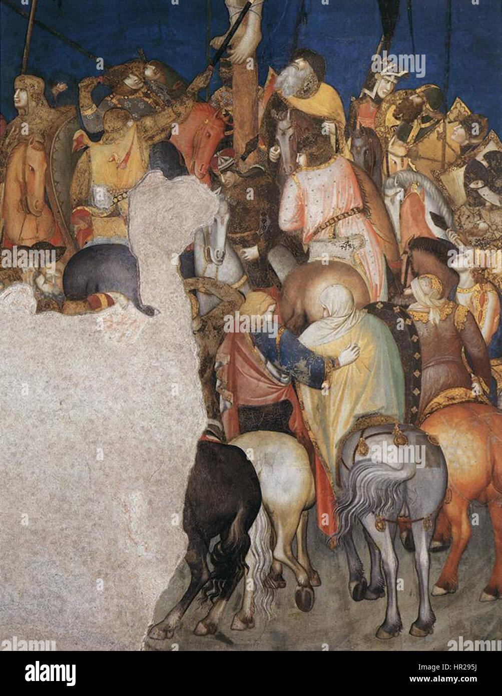 Pietro Lorenzetti - Crucifixion (detail) - WGA13515 Stock Photo - Alamy