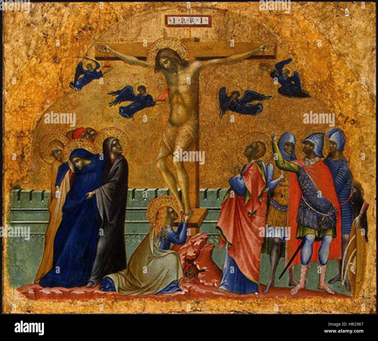 Paolo Veneziano's 'The Crucifixion' depicts the pivotal scene of Christ ...