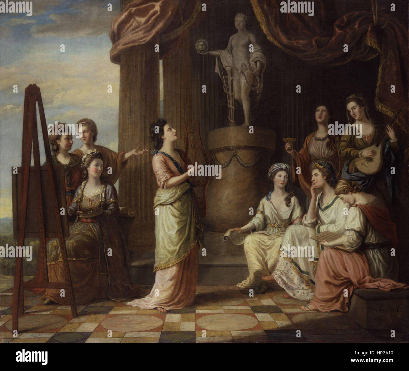 Portraits in the Characters of the Muses in the Temple of Apollo by ...