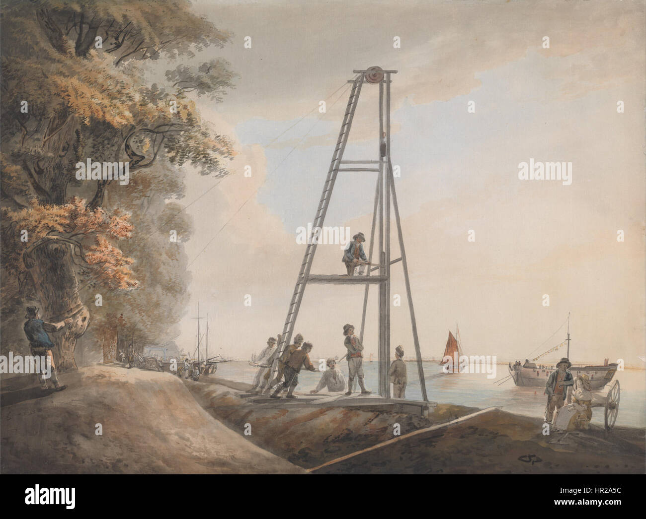 Pile driving drawing hi-res stock photography and images - Alamy