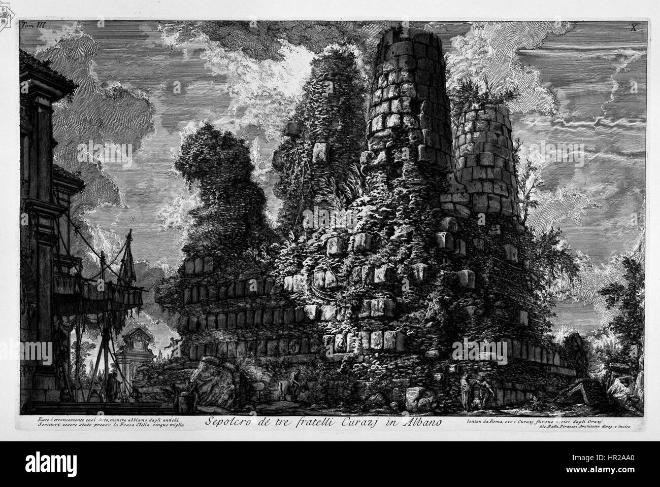 This etching by Giovanni Battista Piranesi, known for his detailed and ...