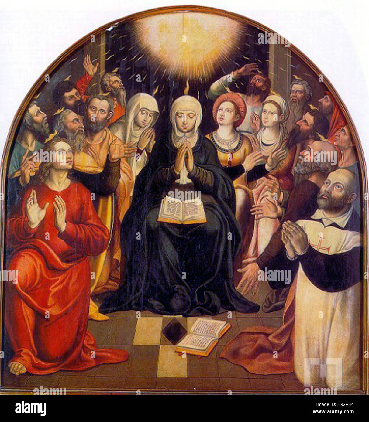 'Pentecostes', by an unknown author, portrays the biblical event of ...