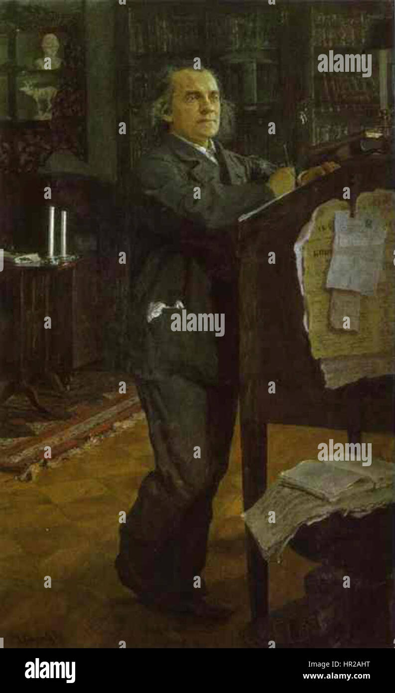 Portrait of Alexander Serov Stock Photo - Alamy