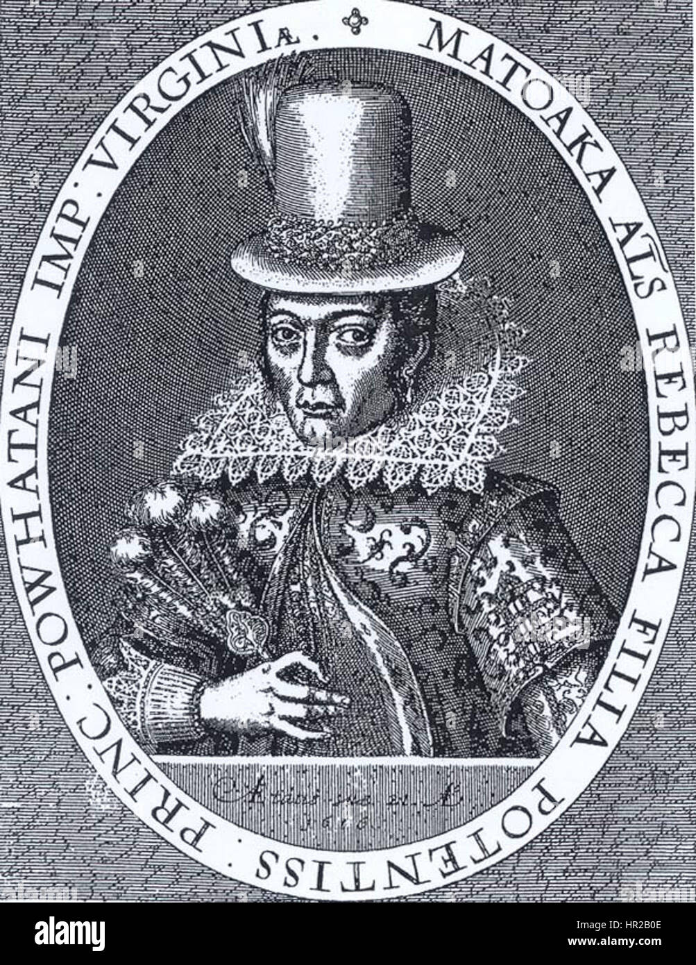 This original portrait of Pocahontas captures her as a symbol of Native ...