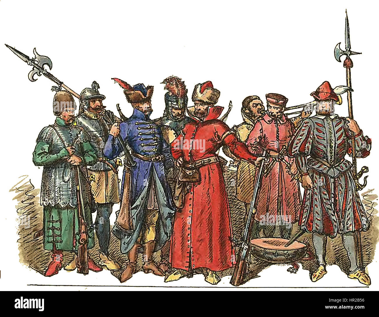 Polish Infantry 1548-1572 Stock Photo - Alamy