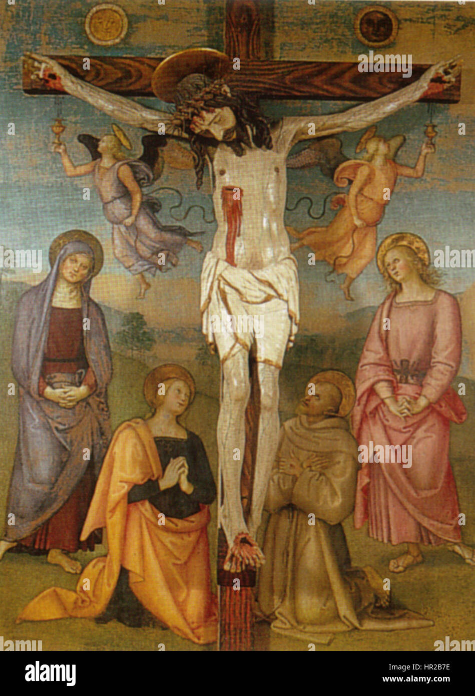 The *Pala di Monteripido* by Perugino is a large altarpiece showing ...