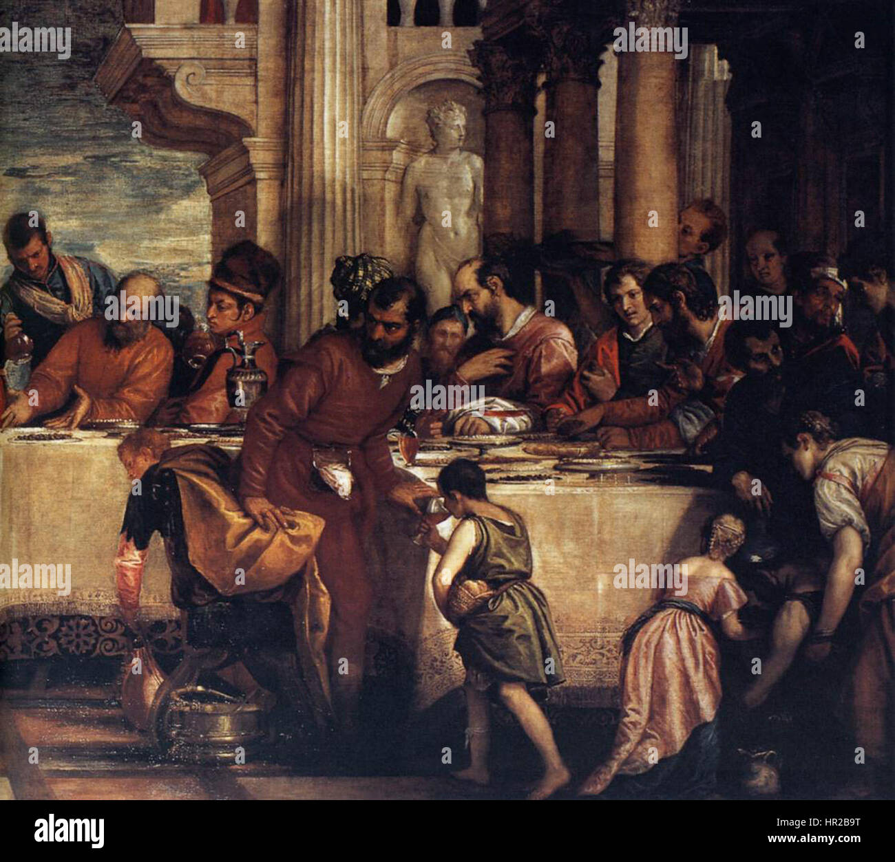 This detail from Paolo Veronese's 'Feast at the House of Simon' depicts ...