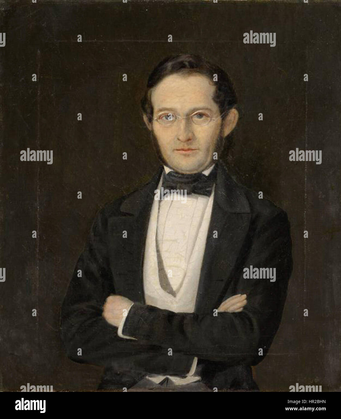 Portrait of Alexander Georg von Bunge by Eduard Hau Stock Photo - Alamy