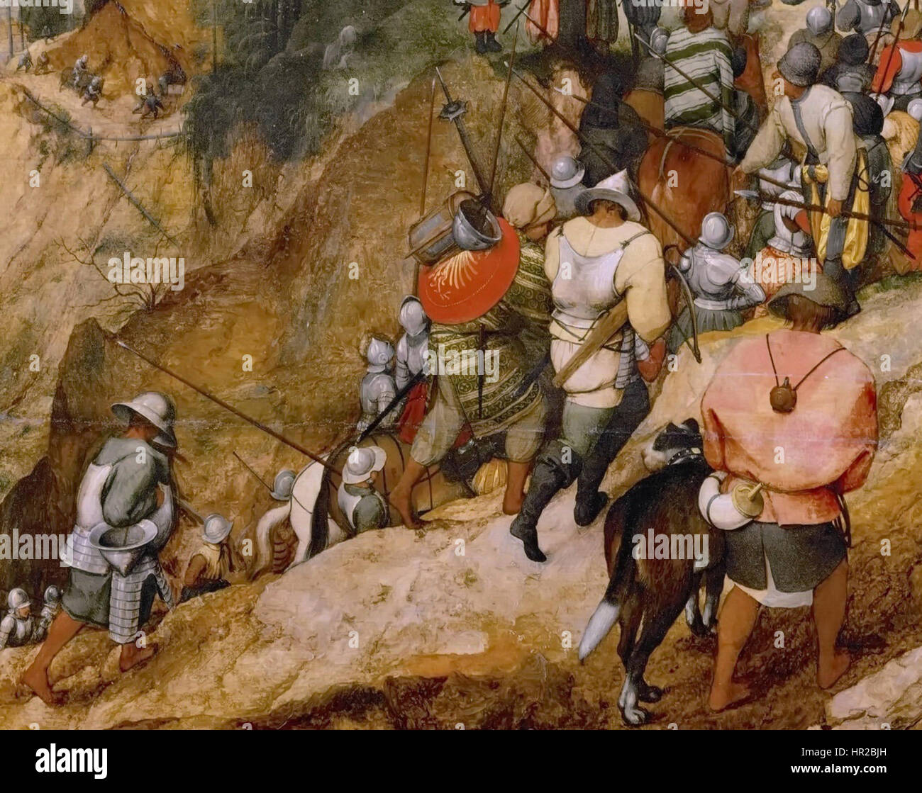 Pieter Bruegel de Oude - De Bekering van Paulus detail3 Stock Photo - Alamy