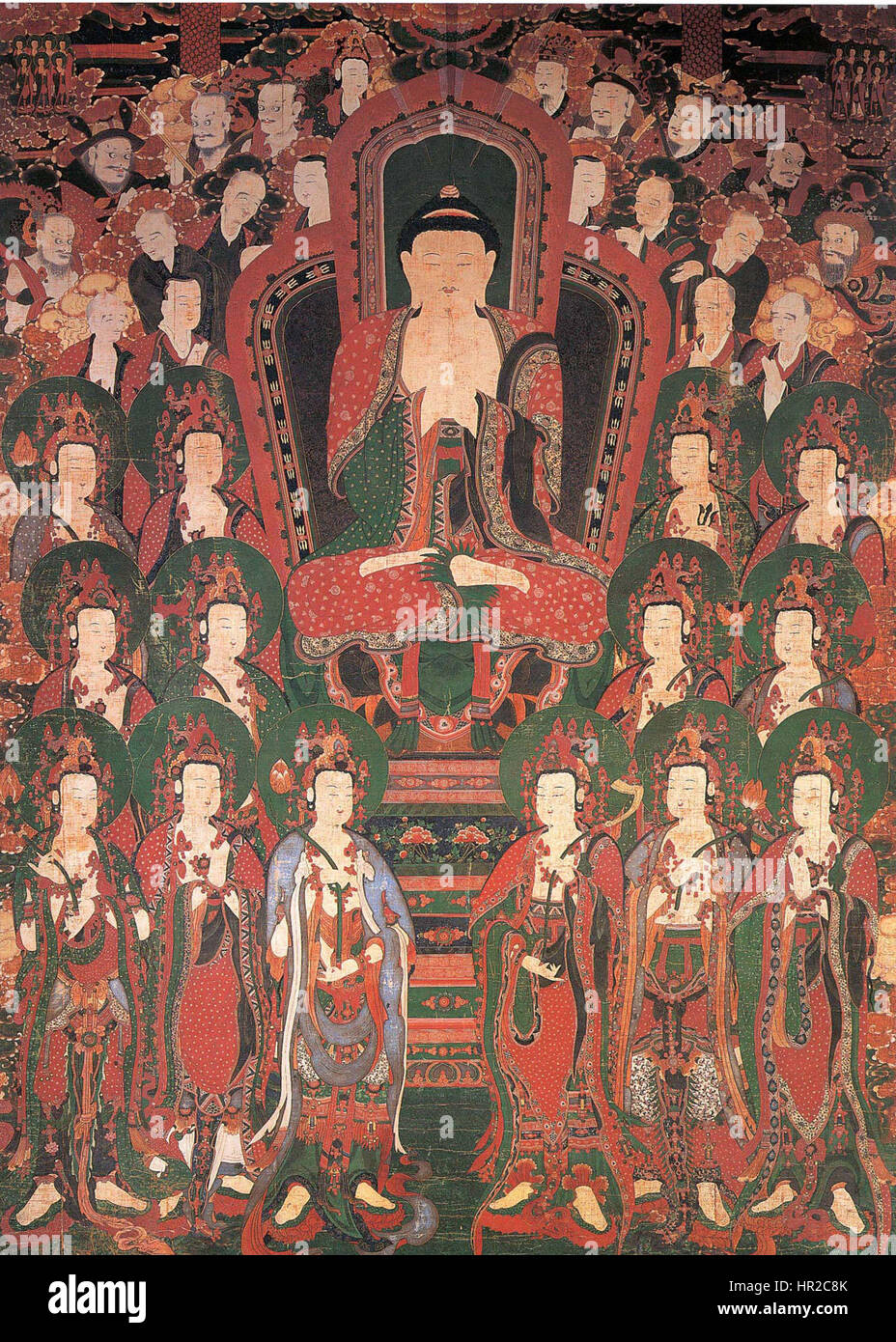 Painting of the Buddhas of the Three Bodies at Daegwangmyeongjeon Hall ...