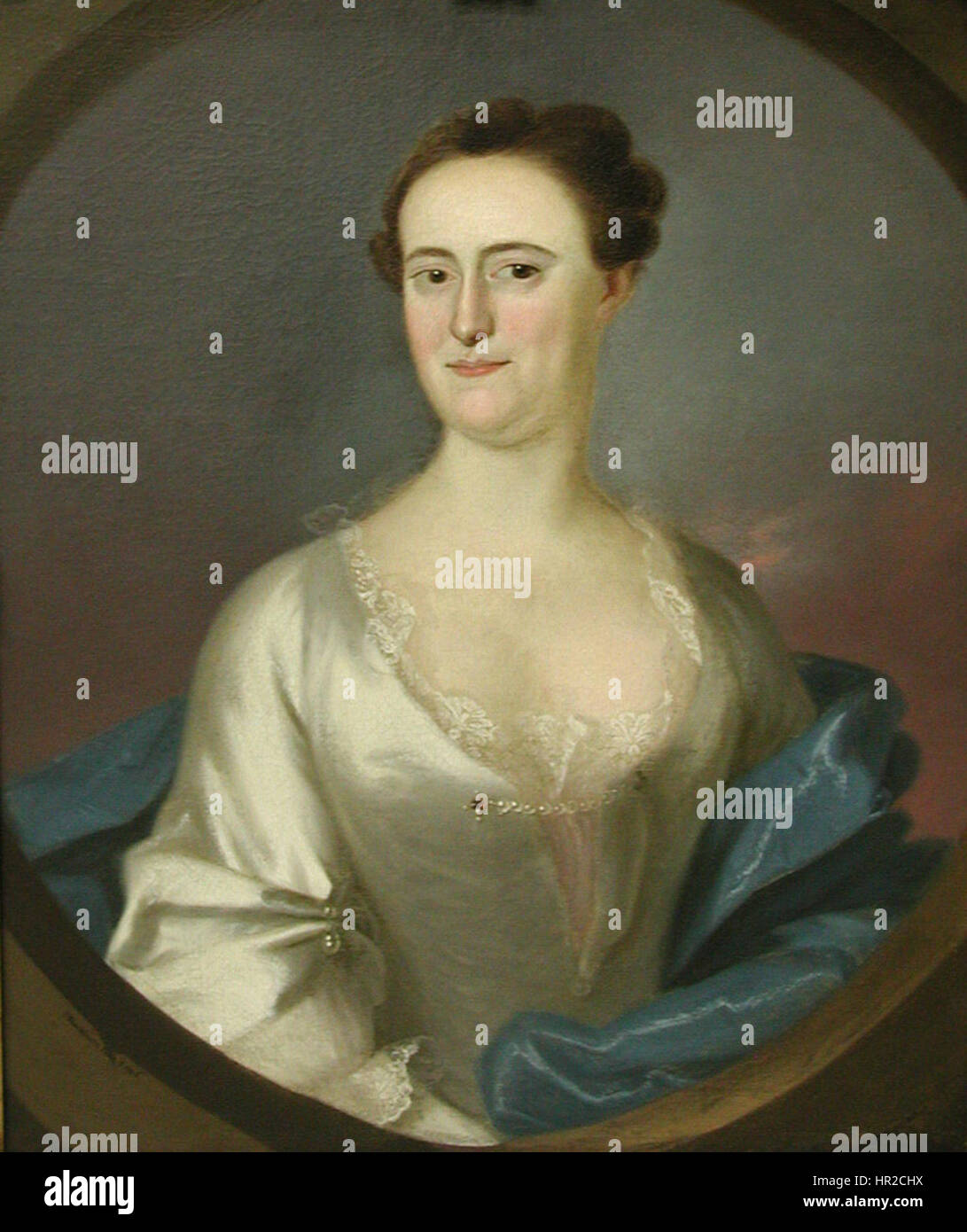 Portrait of Mrs Benjamin Pollard by Joseph Blackburn Stock Photo - Alamy