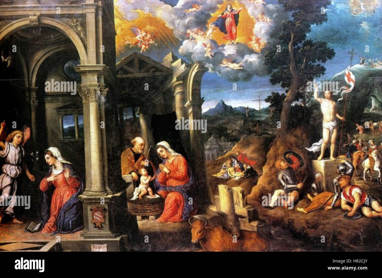 'Sacri Misteri' by Paris Bordone is a religious painting displayed in ...