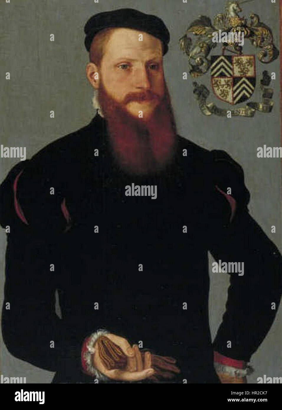 Pieter Pourbus Portrait of Joris van den Heede Stock Photo - Alamy