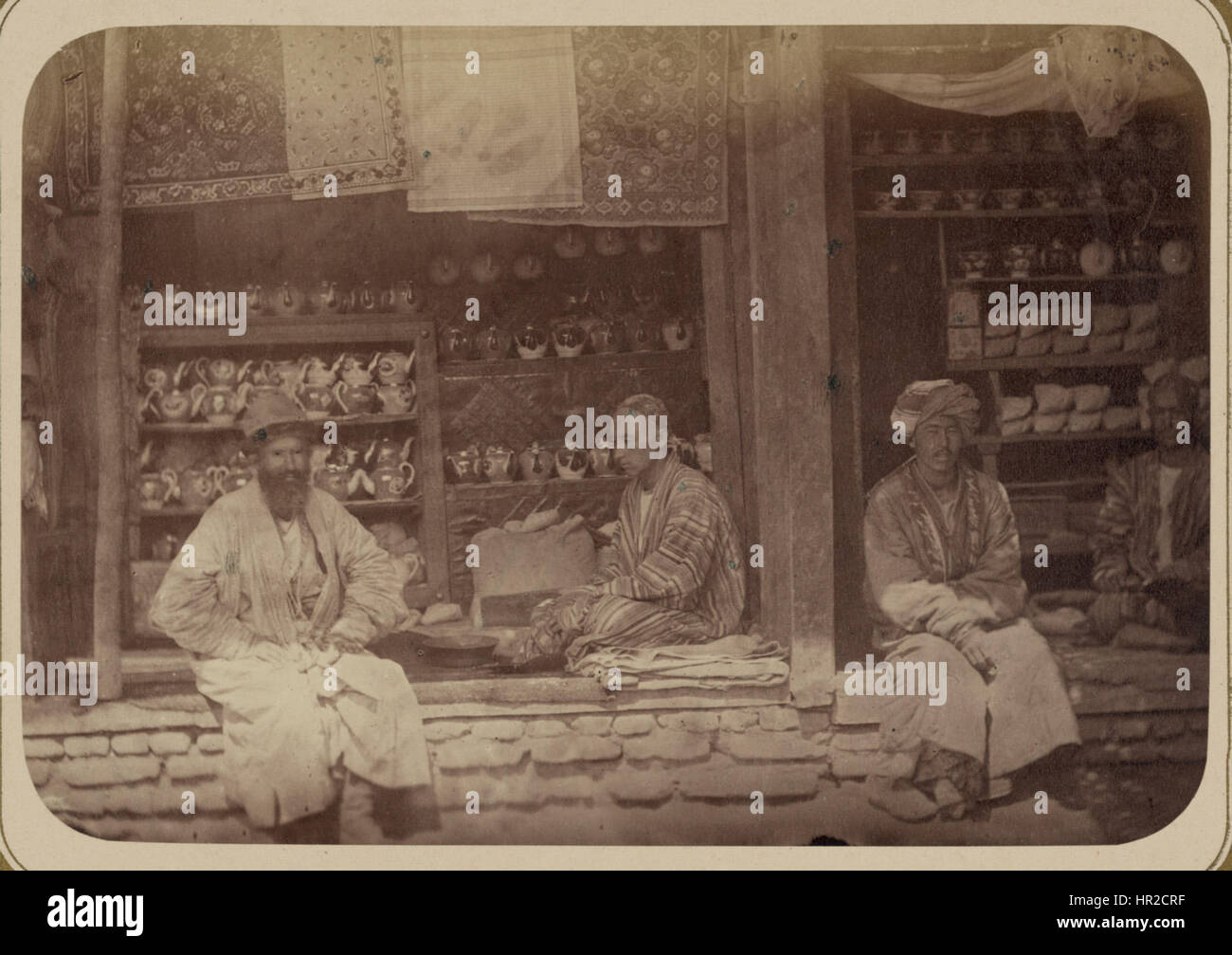 'Peddling. A Tea Vendor' is an artwork depicting a street vendor ...