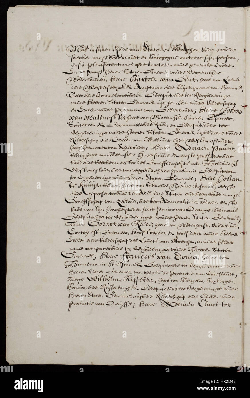 The 'Vrede van Munster' (Peace of Münster) document represents the ...