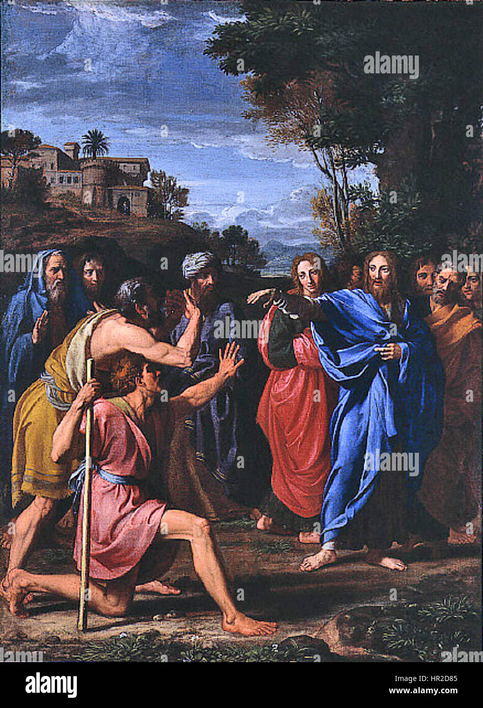 Nicolas Colombel - Christ Healing the Blind Stock Photo - Alamy