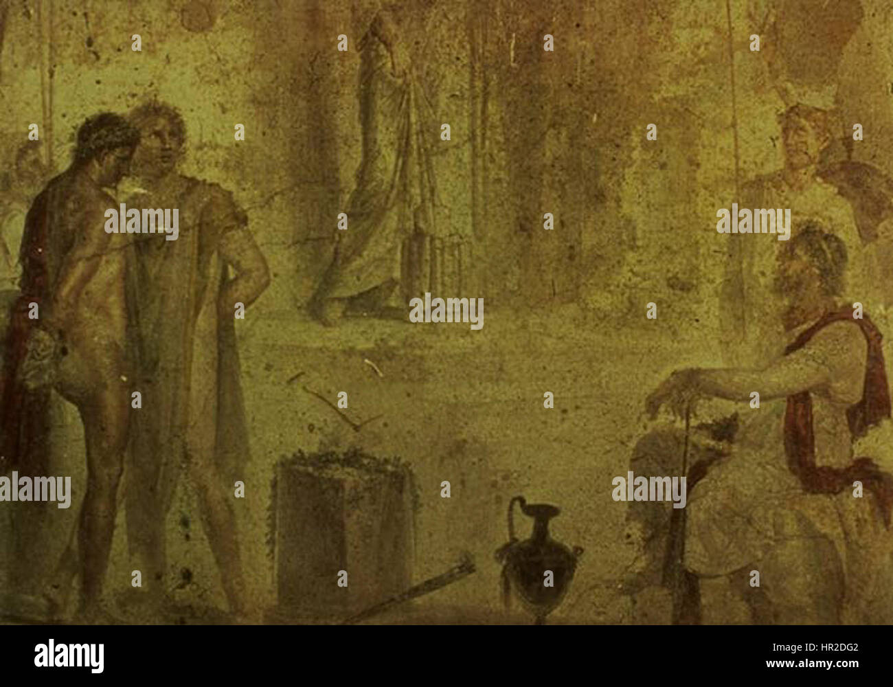 Pompeia. Orestes and Pylades Stock Photo - Alamy