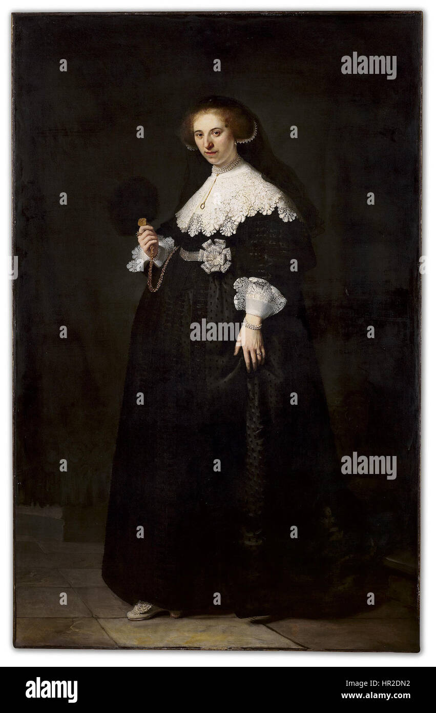 'Oopjen Coppit' is a portrait painted by Rembrandt, depicting the wife ...