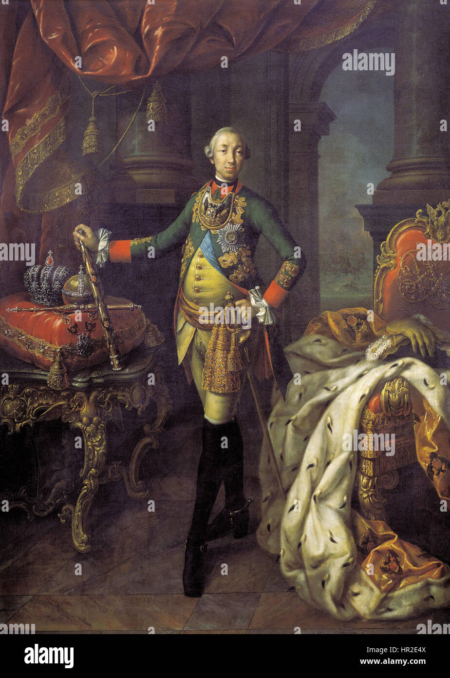 Portrait of peter iii 1762 oil hi-res stock photography and images - Alamy
