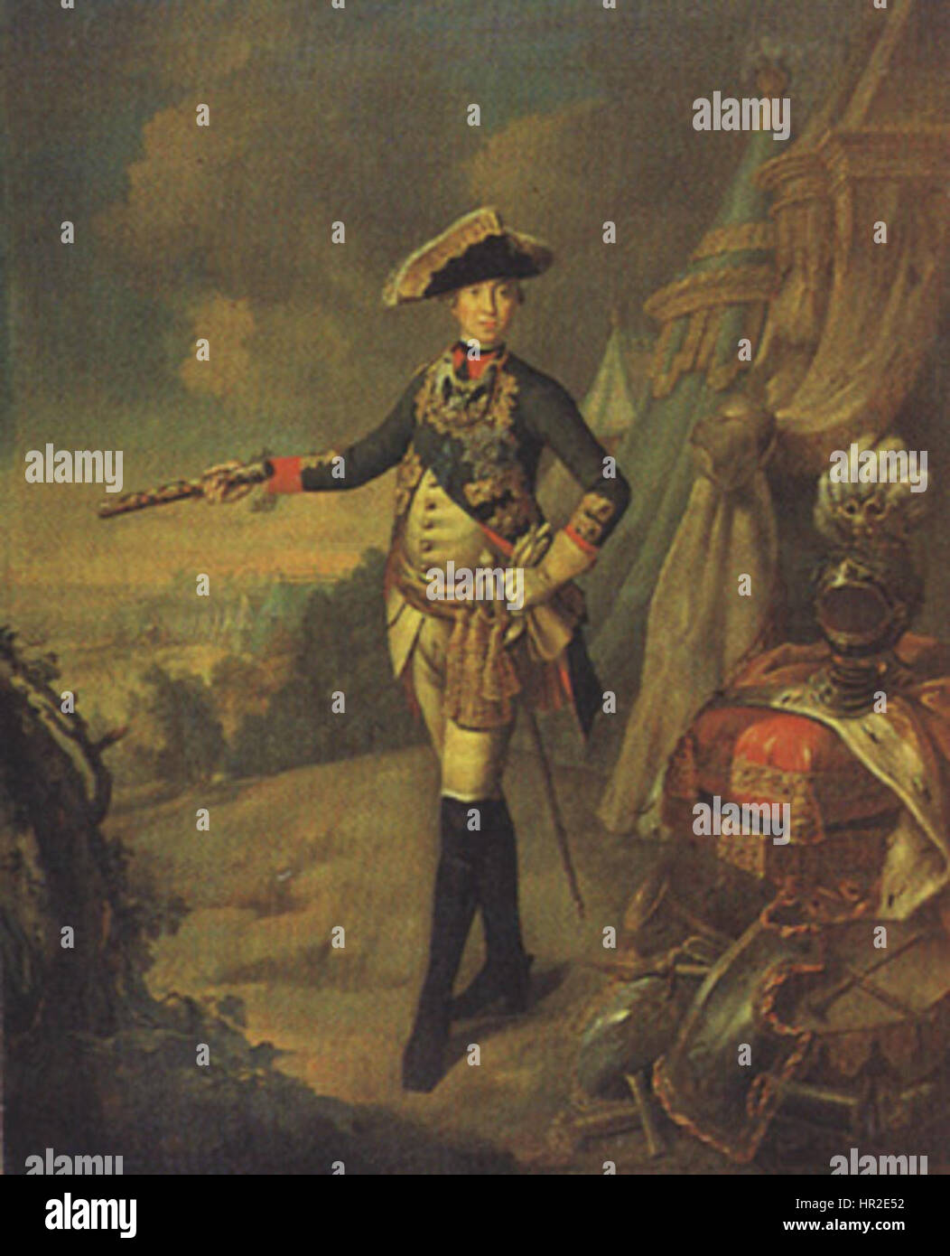 This portrait of Peter III by A. Antropov, dated around 1762, captures ...