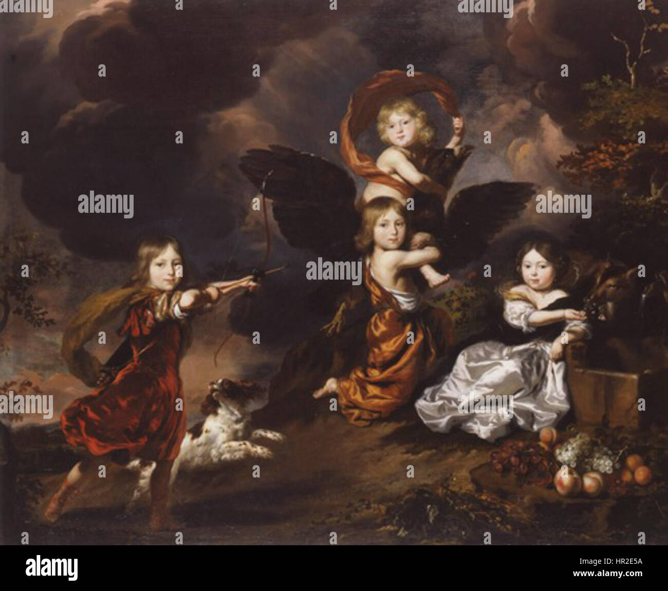 Nicolaes Maes' 1674 portrait of four unknown children captures the ...