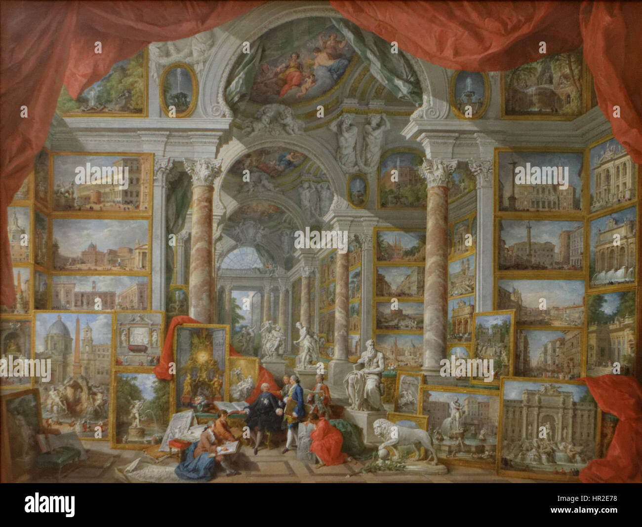 Panini - Galerie de vues de la Rome moderne 01 Stock Photo - Alamy