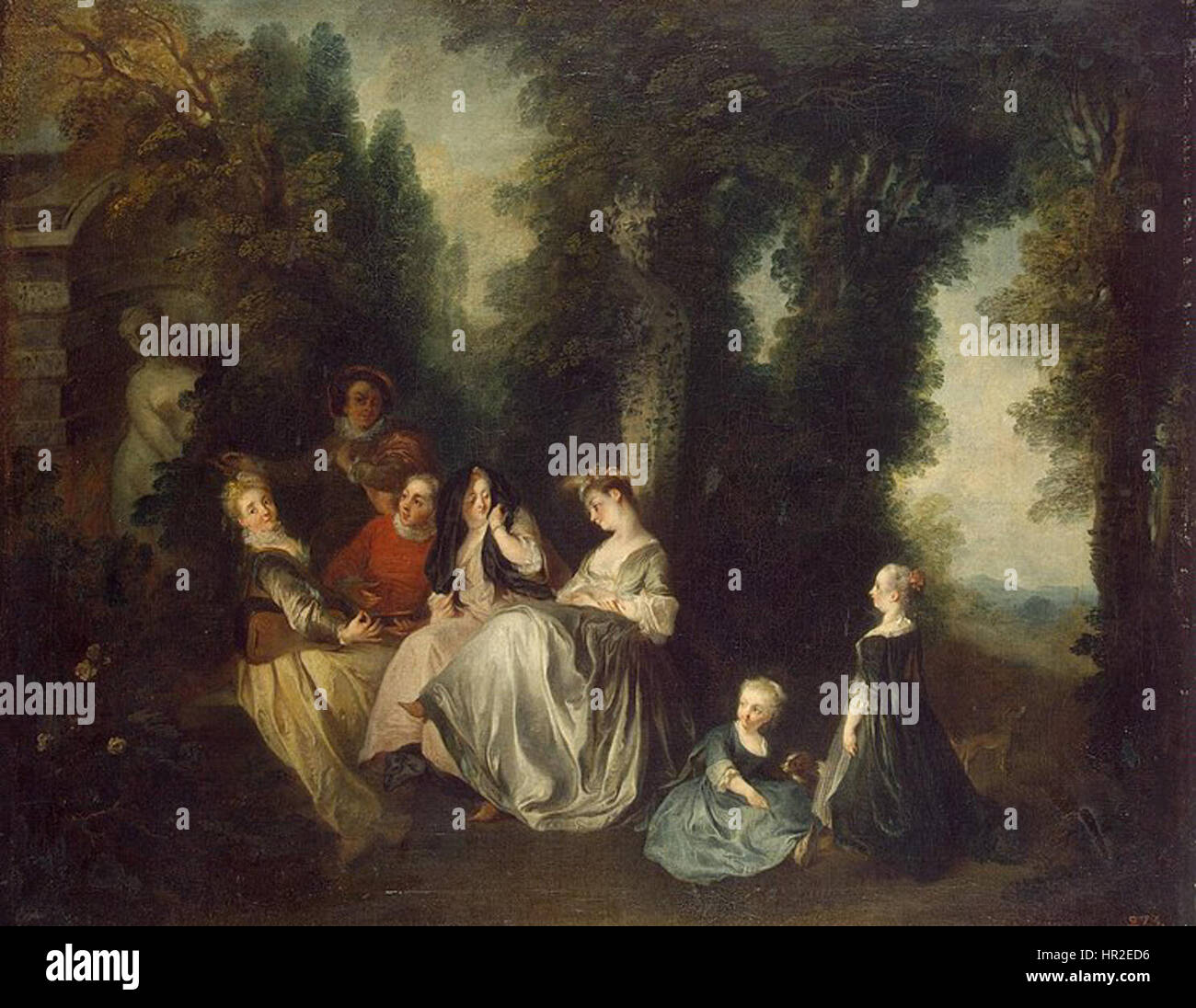 Nicolas Lancret - Party in the Garden Stock Photo - Alamy