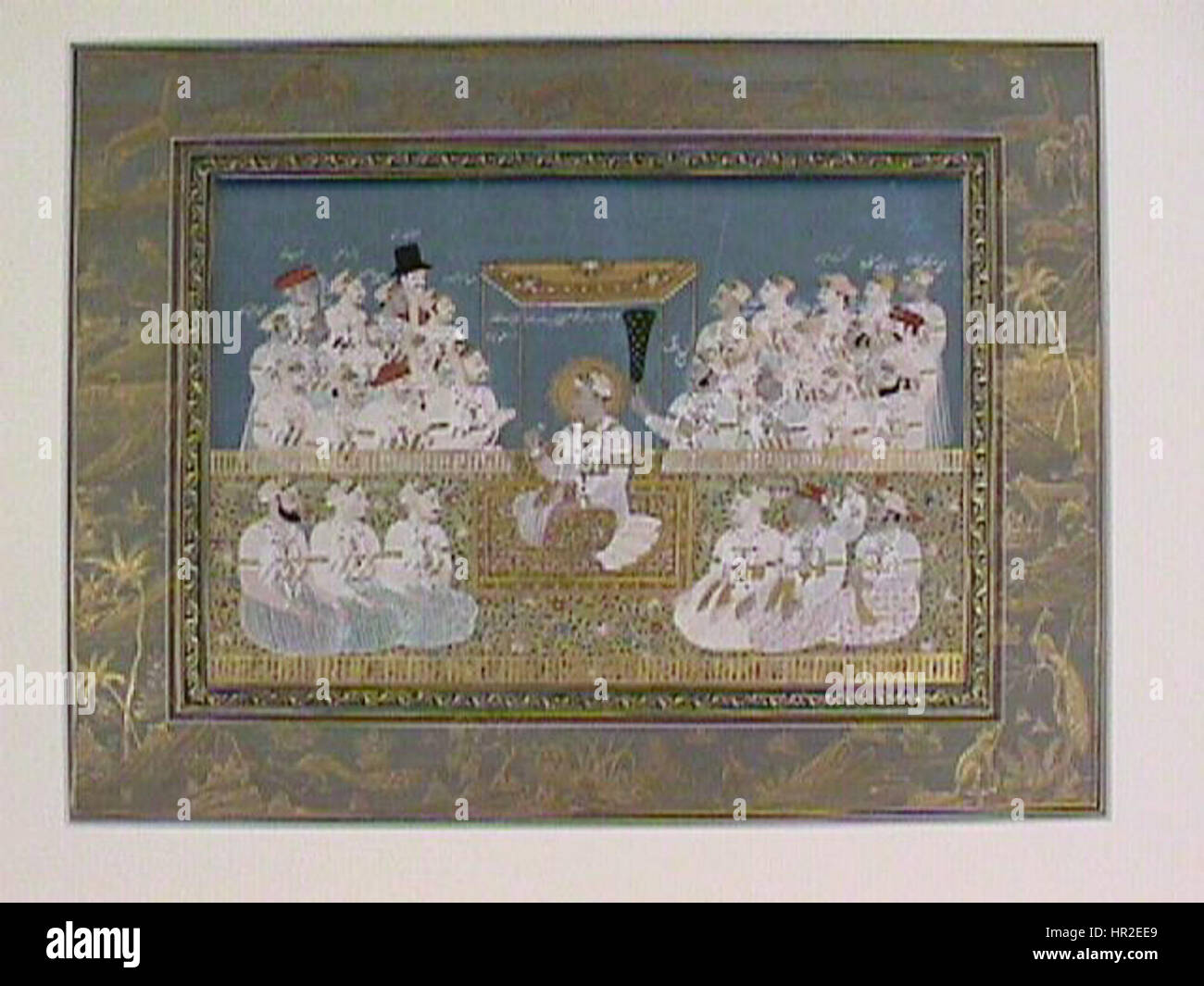 Nizam Ali Khan, Asaf Jah II, seated on a terrace in darbar (6124549643 ...