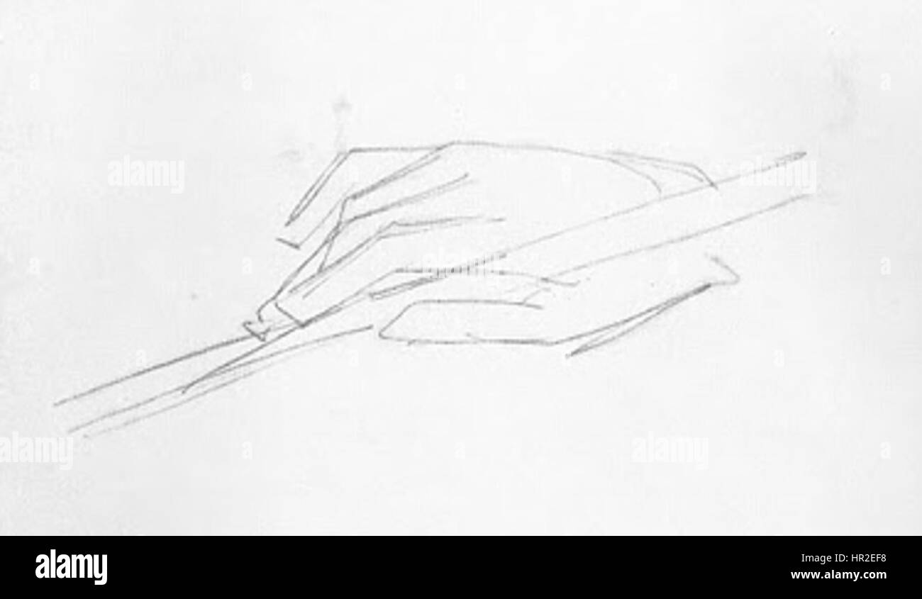 Portret Hrebiky Shevchenko sketch of hand Stock Photo - Alamy