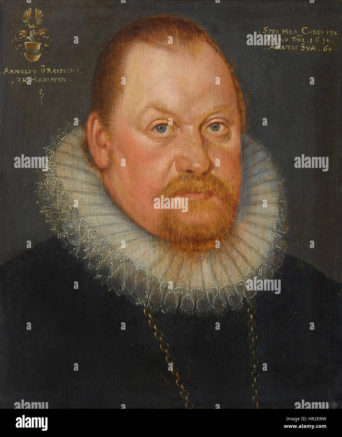 The portrait of Arnold von Raesfeld, painted in 1610, showcases a noble ...
