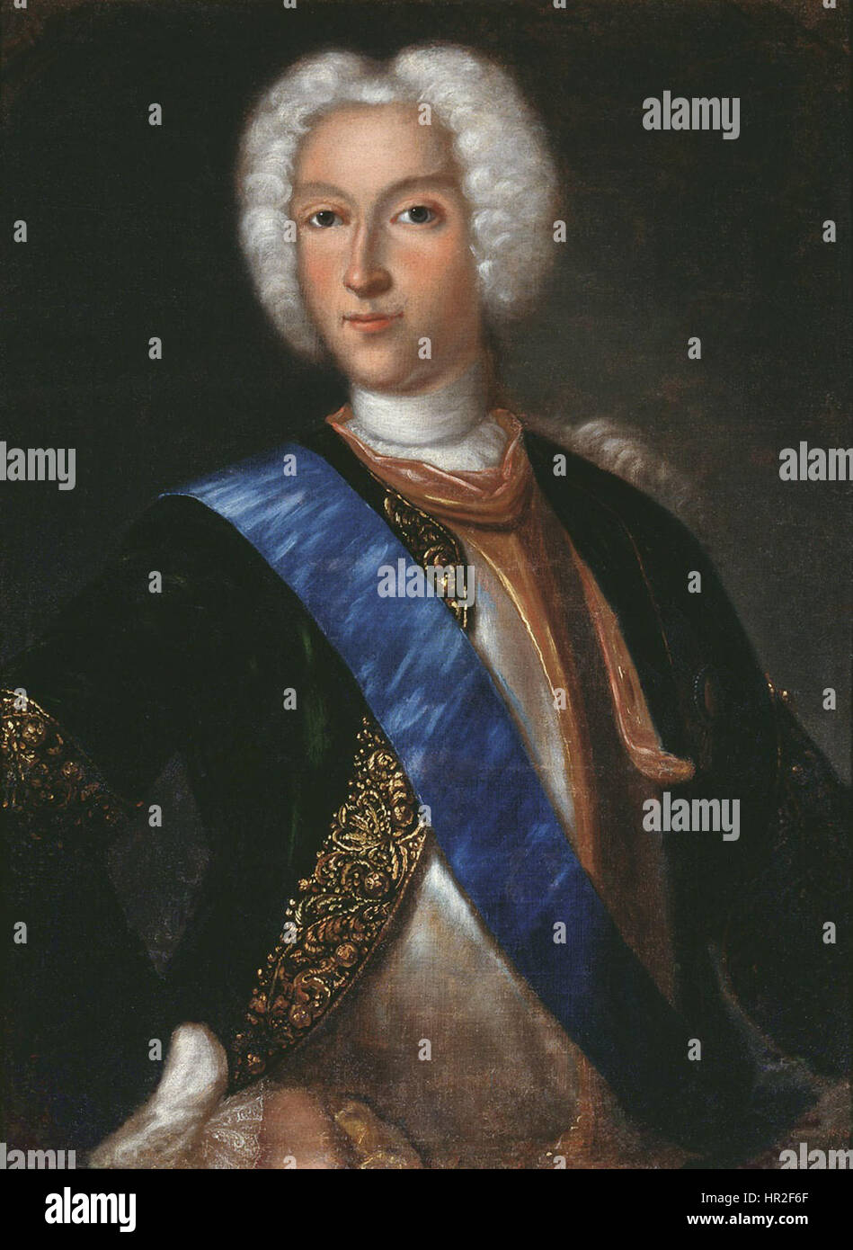 Peter II of Russia by Vedekind (1730s, Samara Stock Photo - Alamy