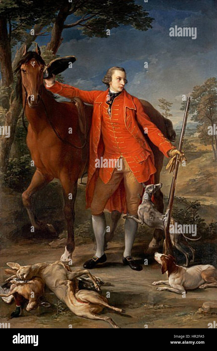 Portrait of Alexander, 4th Duke of Gordon by Pompeo Batoni Stock Photo ...