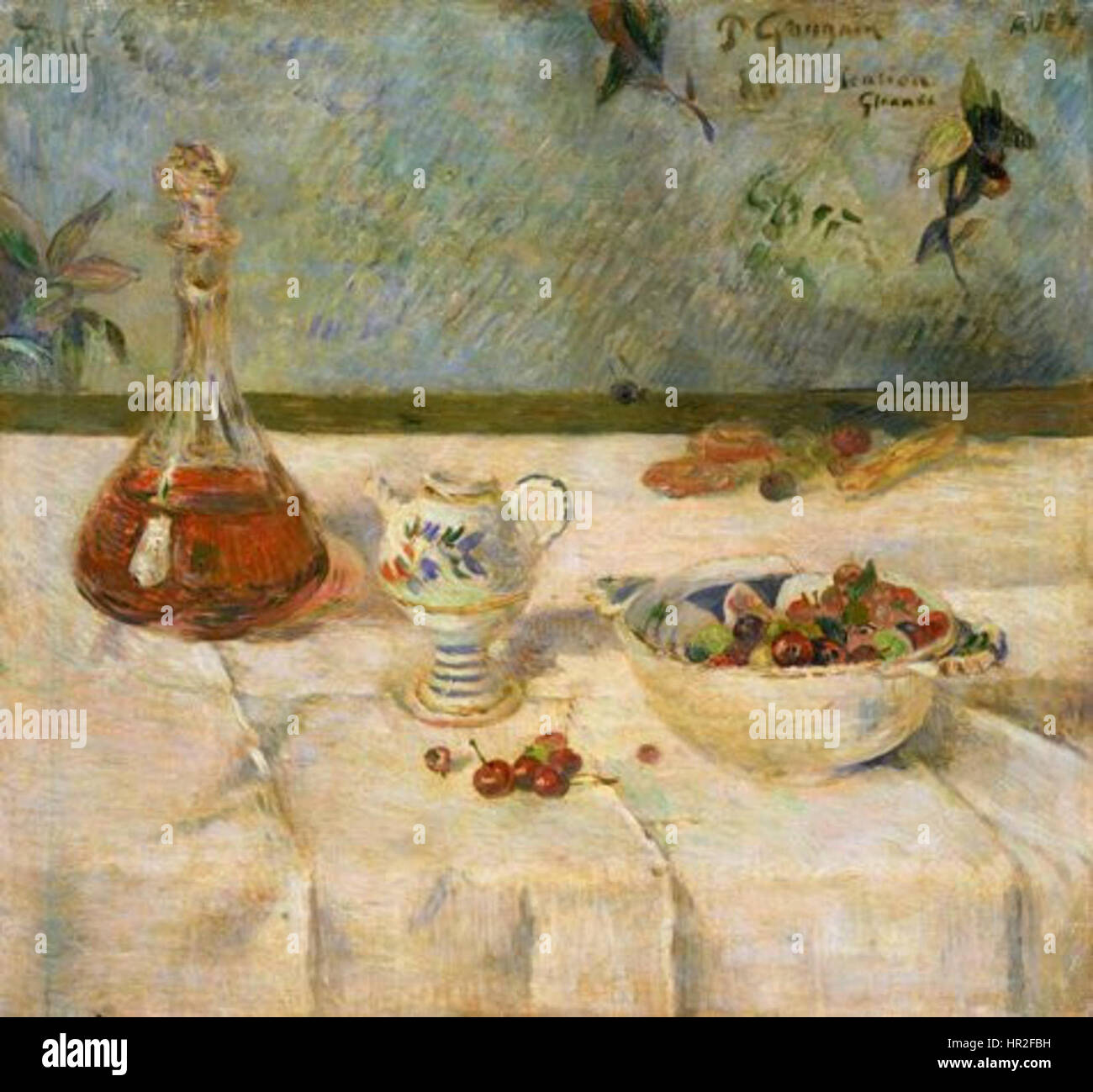 Paul Gauguin's painting 'White Table Cloth' from 1886 reflects his ...