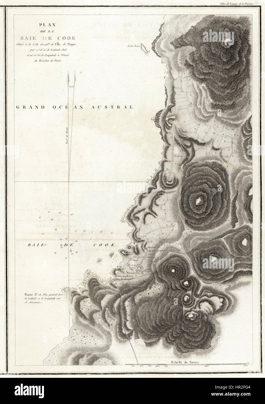 The *Plan de la Baie de Cook* (1797) is a detailed map of Cook Bay ...