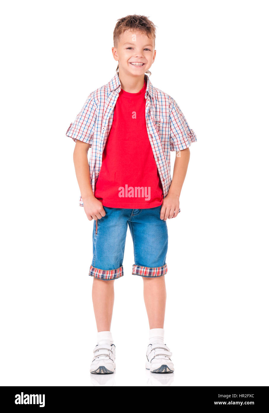 Full length portrait of boy Stock Photo - Alamy