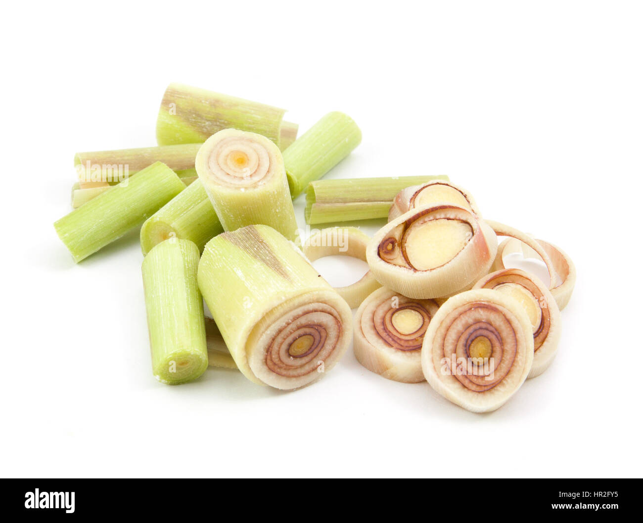 fresh lemon grass on white background Stock Photo - Alamy