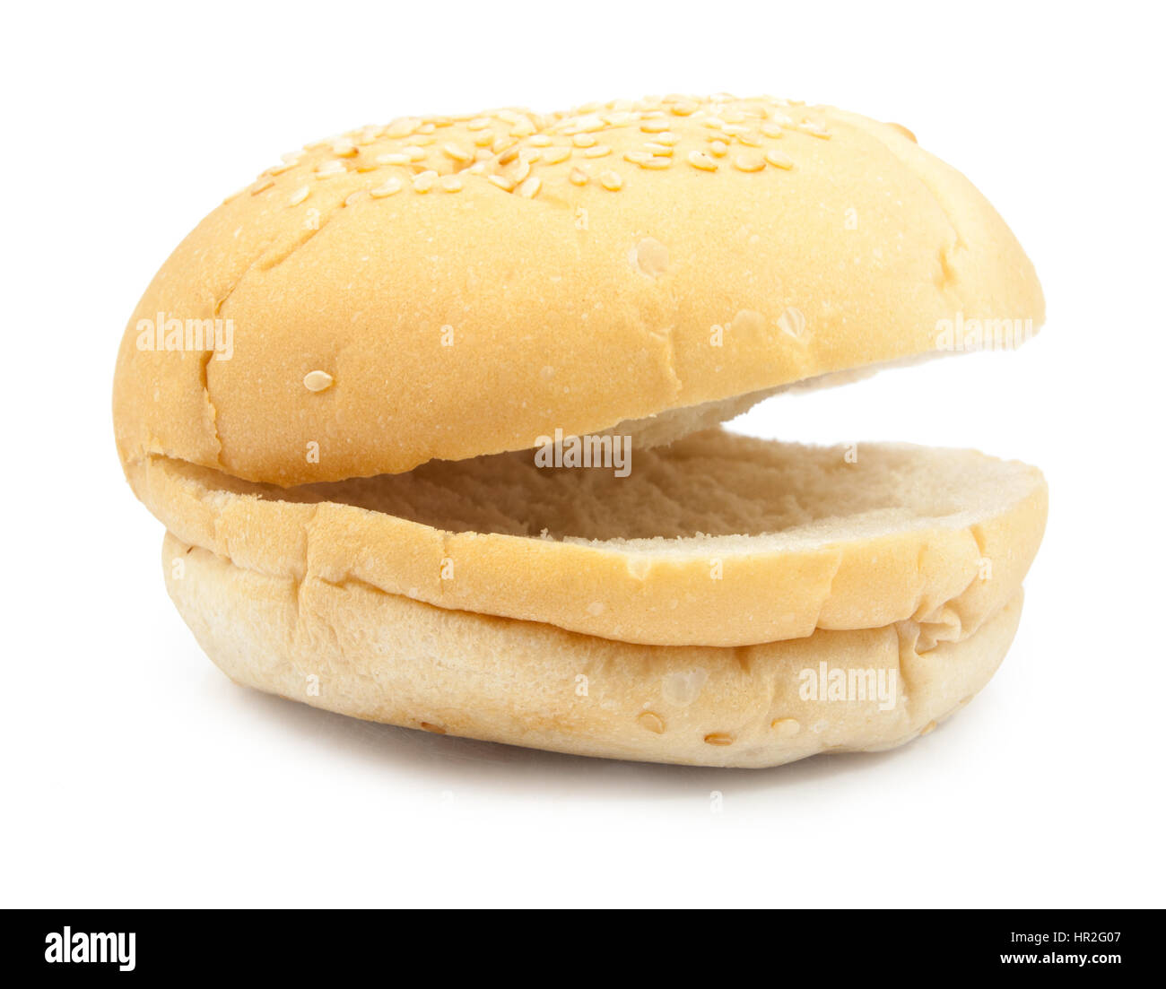 burger bread isolated on white background Stock Photo - Alamy